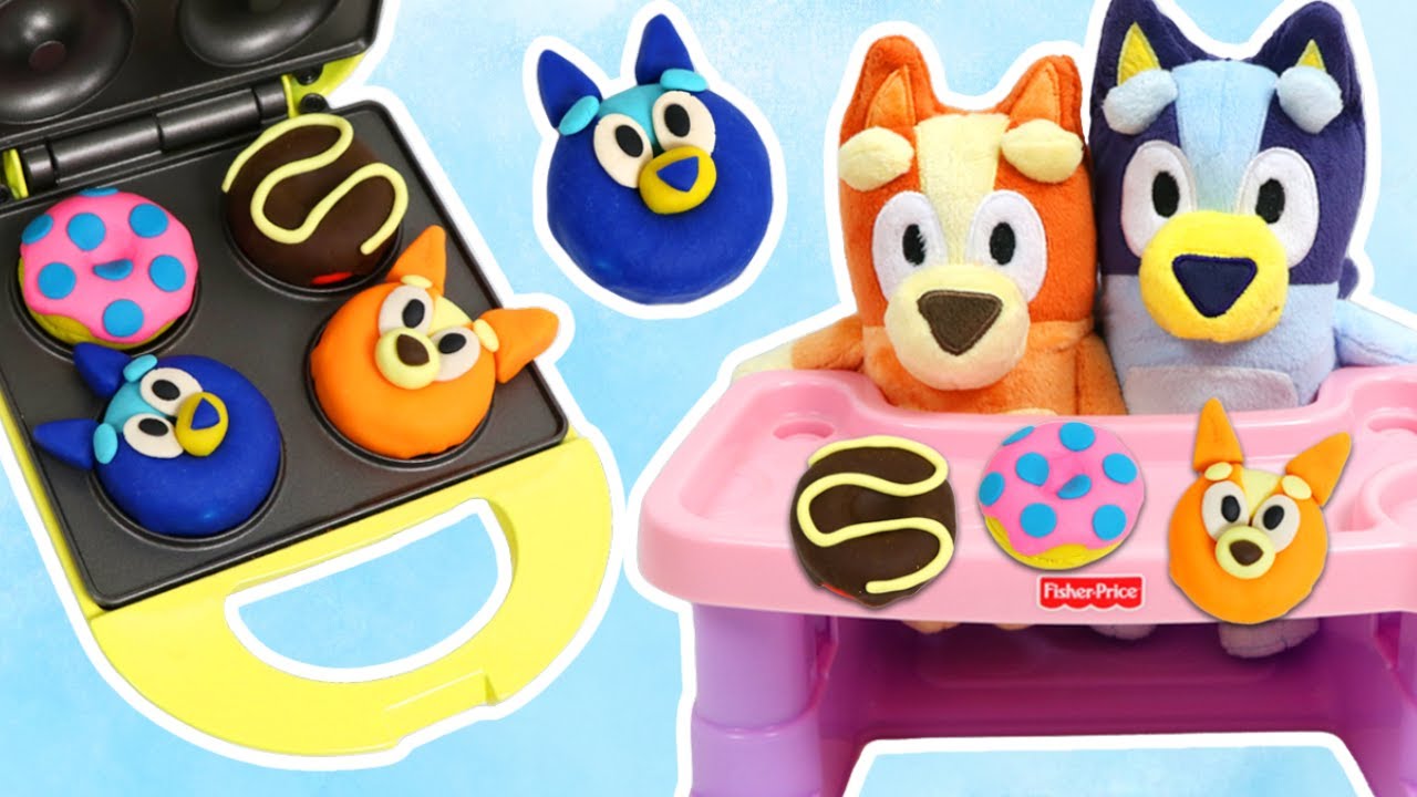 Bluey & Bingo Pretend Baking Play Doh Cupcakes! - YouTube