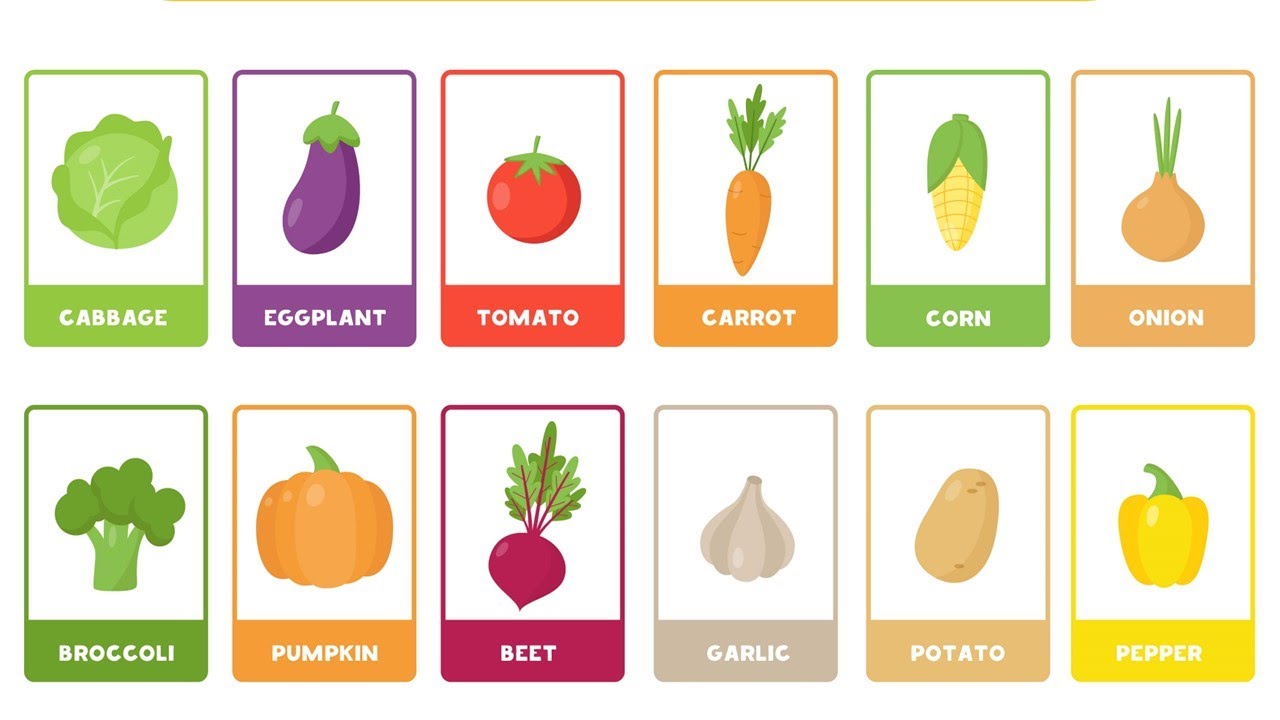 Learning Vegetables - Fun Way to Build Your Child's Vocabulary | Kids ...