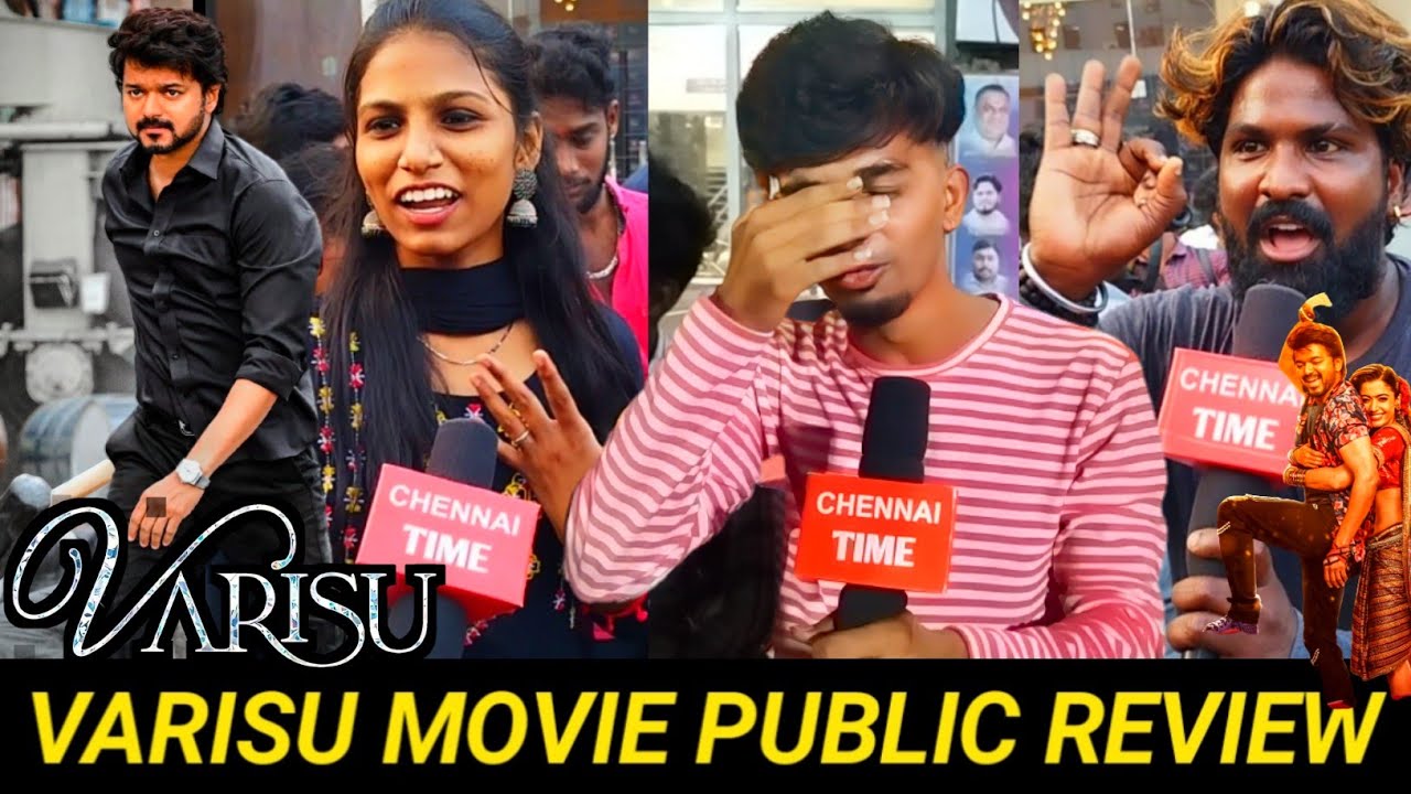 🔴Varisu public review | Varisu review | Varisu movie public review ...