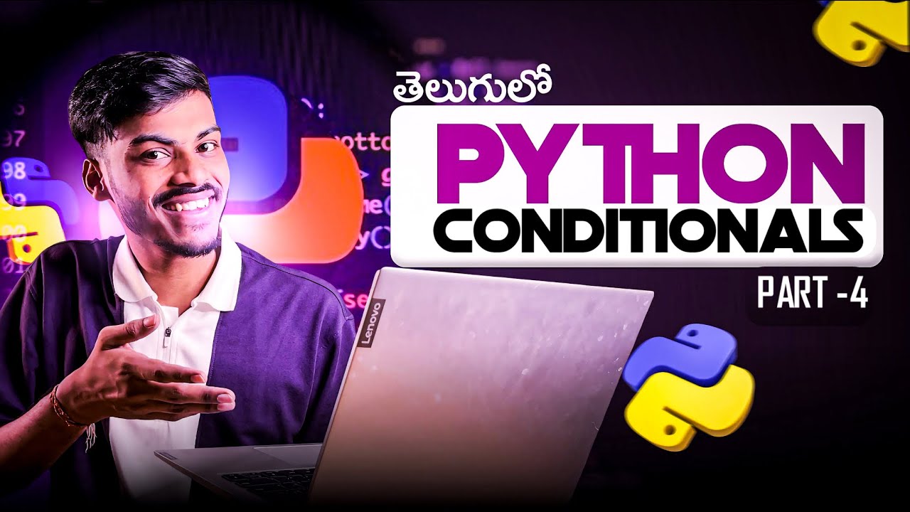 Python Language Full Tutorial ️ For Beginners In Telugu Part 49 Conditional Statements 0372