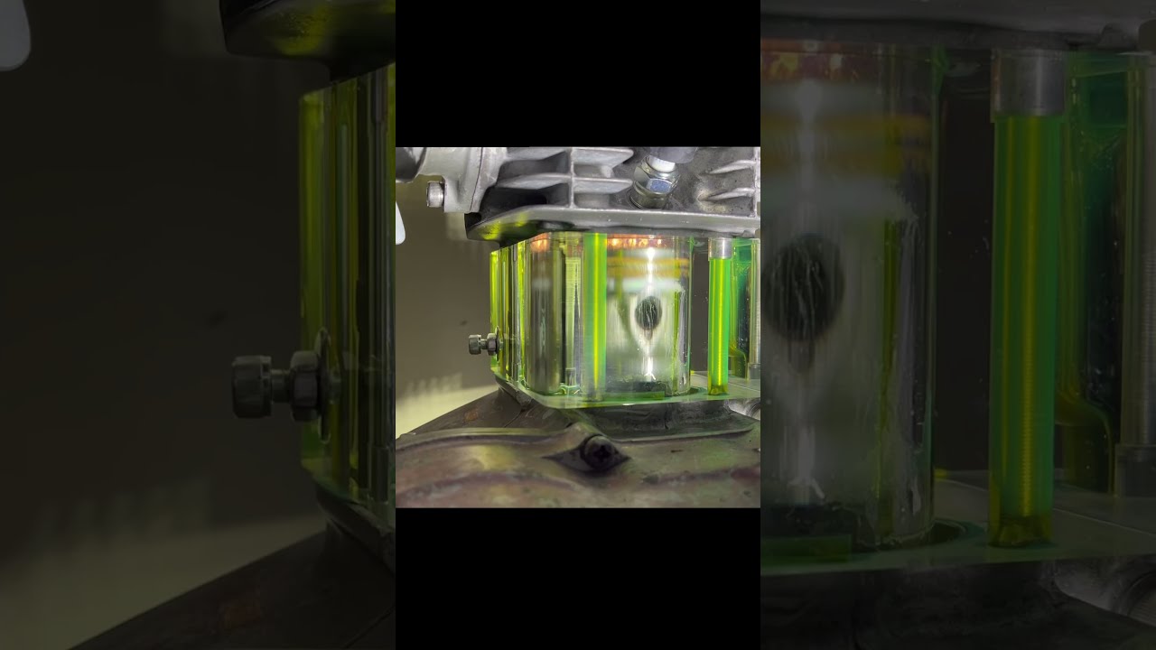 Transparent Engine in Slow-Mo | World's 1st Acrylic CLEAR Engine ...