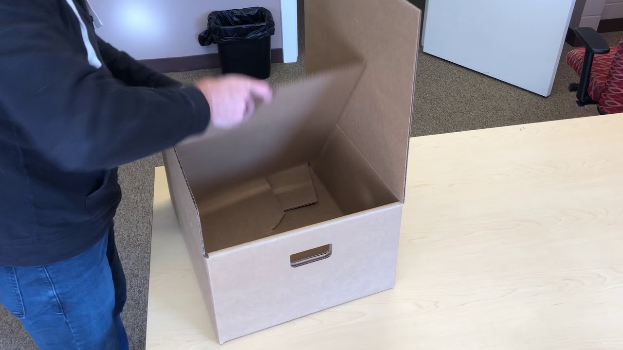 Option 1 - Glued Auto Bottom/ Tuck Top - YouTube