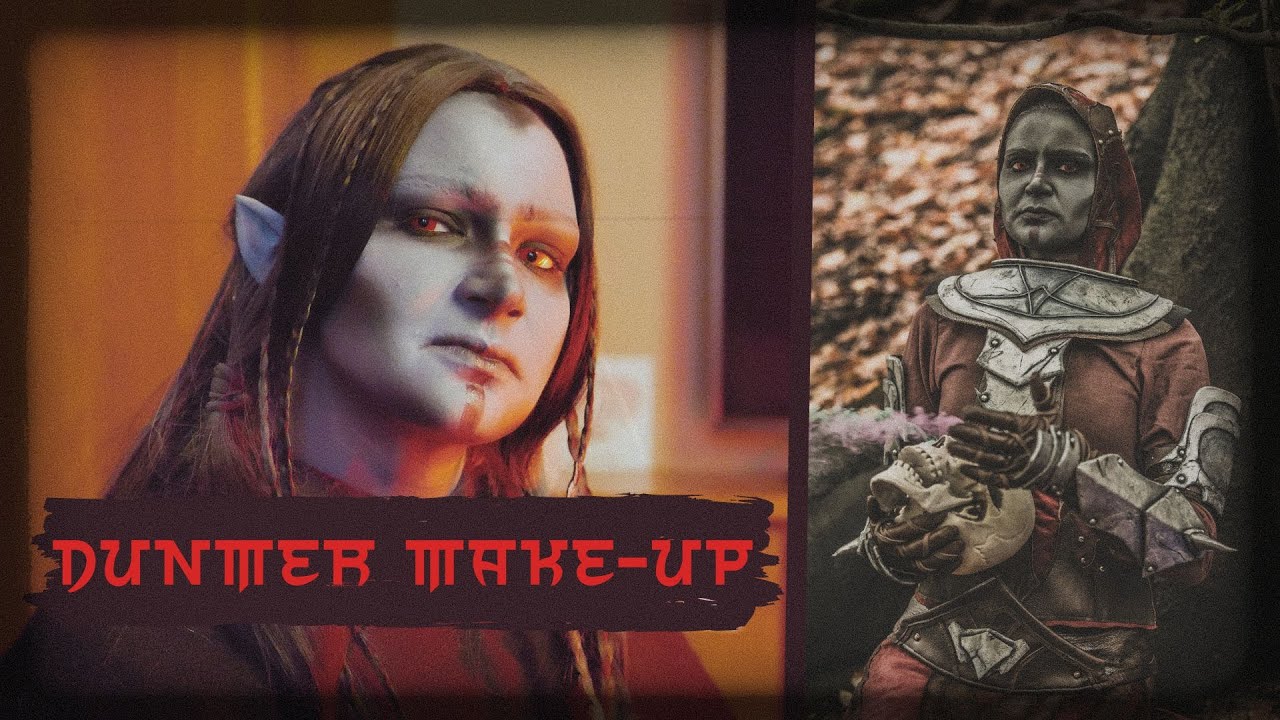 Dunmer Makeup for Beginners | LARP-friendly makeup - YouTube
