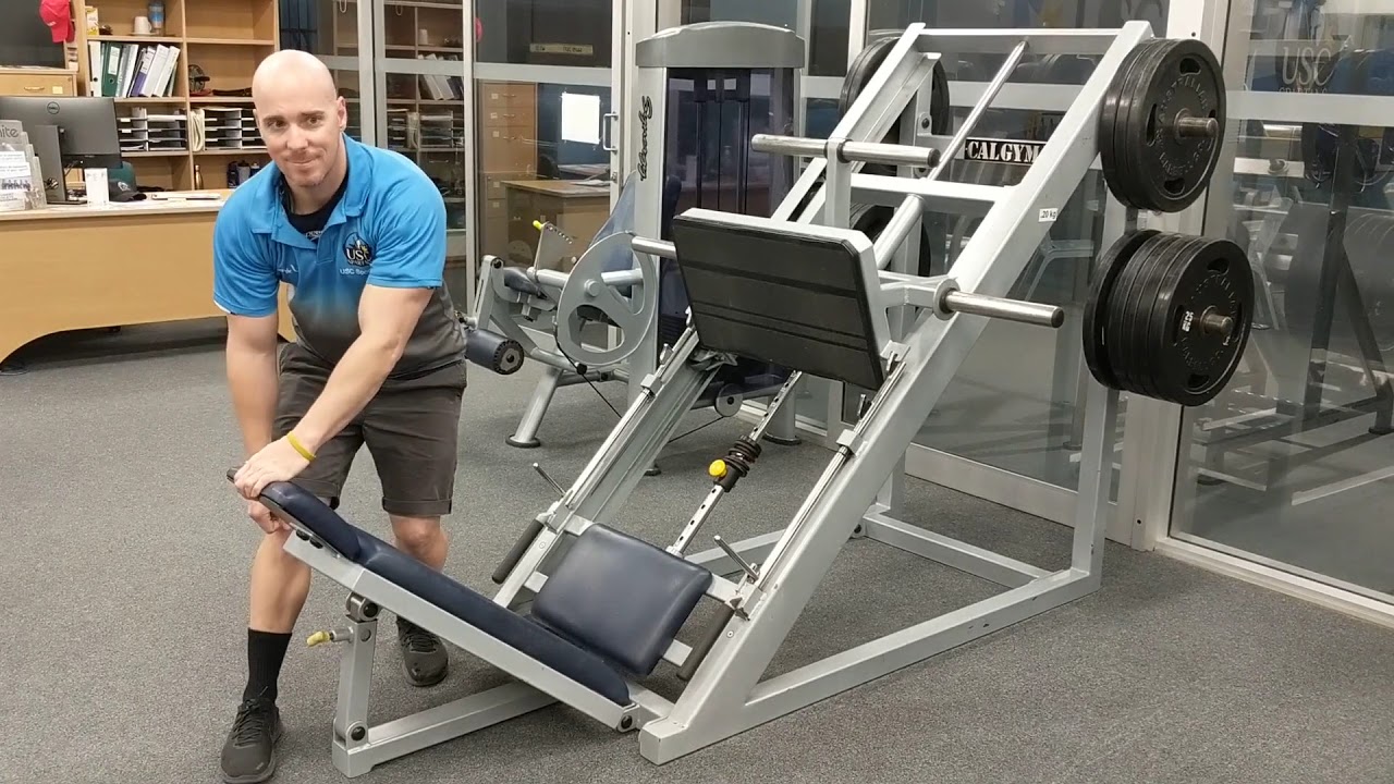 Leg press (double) - YouTube