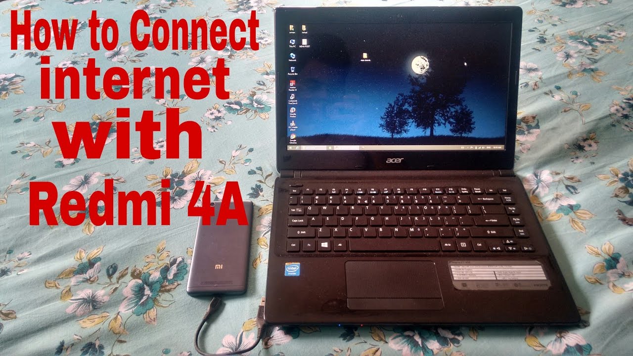 How To connect Internet to pc using USB cable | xiaomi Redmi 4A | - YouTube