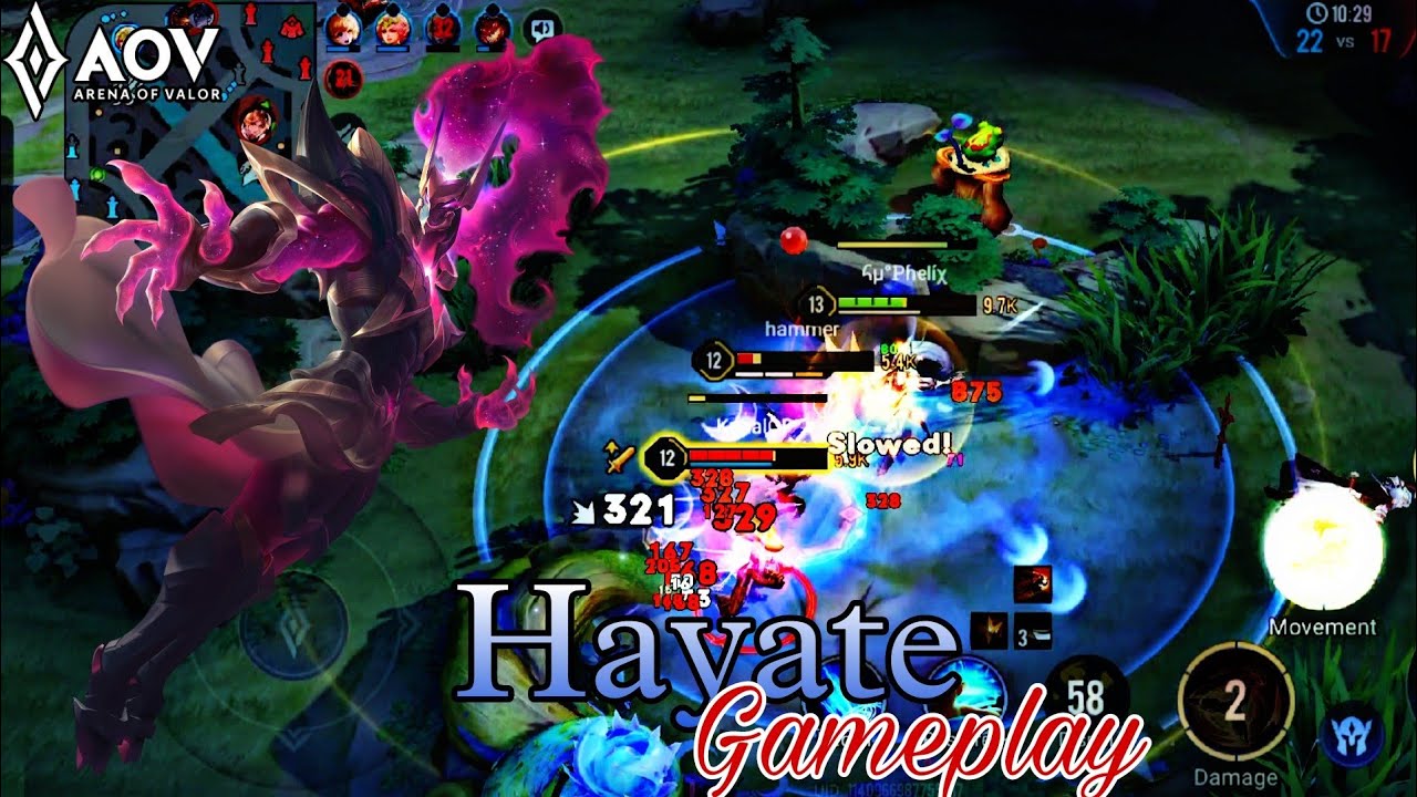 Hayate Complete Guide Gameplay | Best Arcana & Build | Arena Of Valor ...
