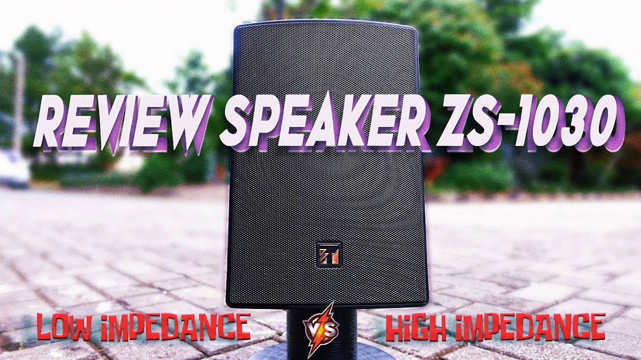REVIEW DETAIL UNIVERSAL SPEAKER TOA ZS-1030 - YouTube