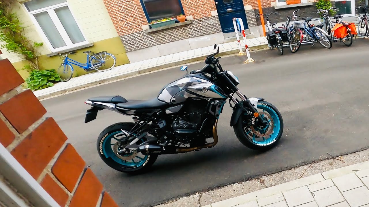 Cyan storm MT-07 2022 - YouTube