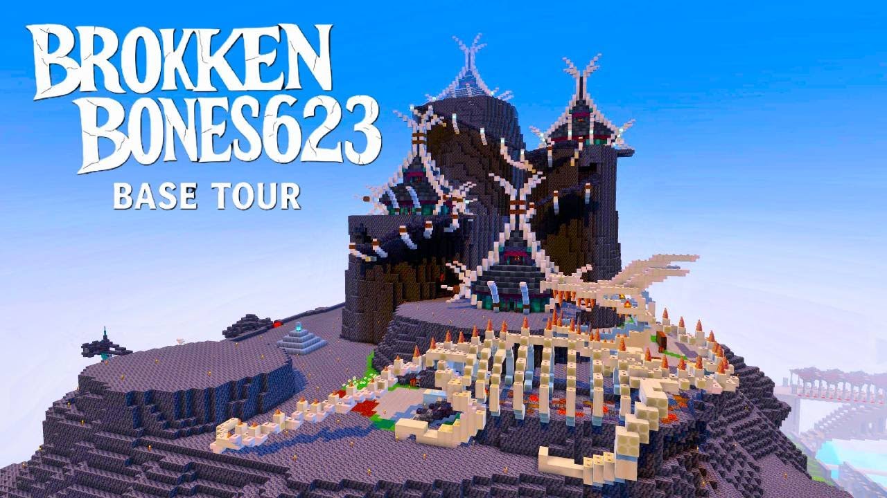 BrokenBones623 Epic Base Tour! | Minecraft Bedrock Cinematic Flythrough ...