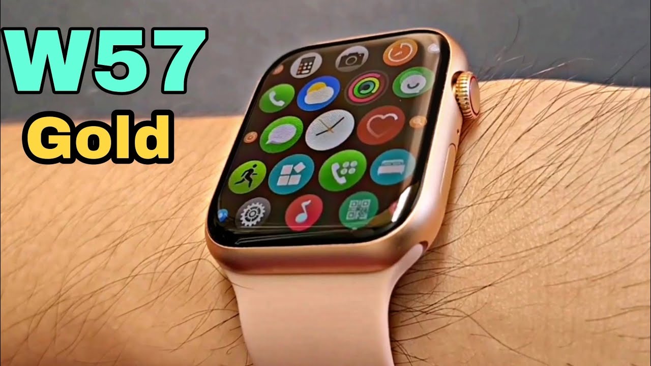 IWO W57 Smartwatch Gold Unbox - 1.9 Screen touch. - YouTube