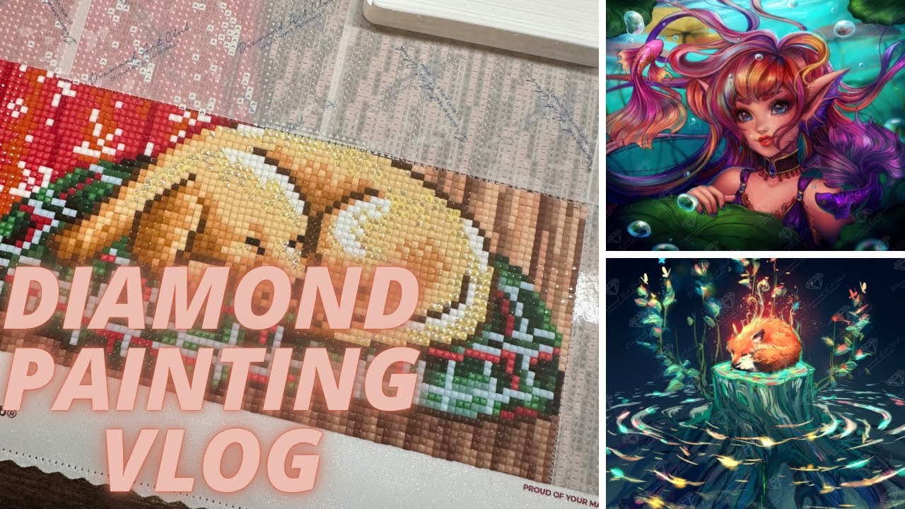 i apparently go crazy with no internet lol | diamond painting vlog #49! - YouTube