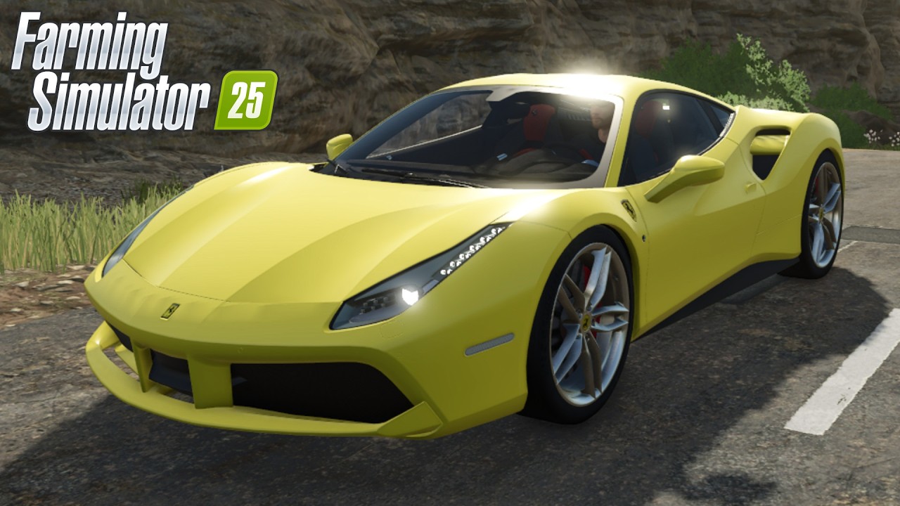 FS25 - Ferrari 488 GTB - NEW CAR MOD for Farming Simulator 2025 ...