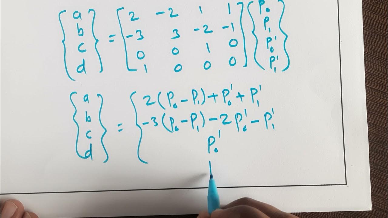 S 2.37 Polynomial Coefficients of Hermite Cubic Spline | Parametric ...