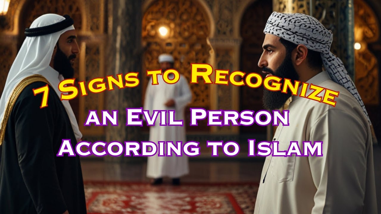 7 Signs to Recognize an Evil Person According to Islam #IslamicGuidance ...