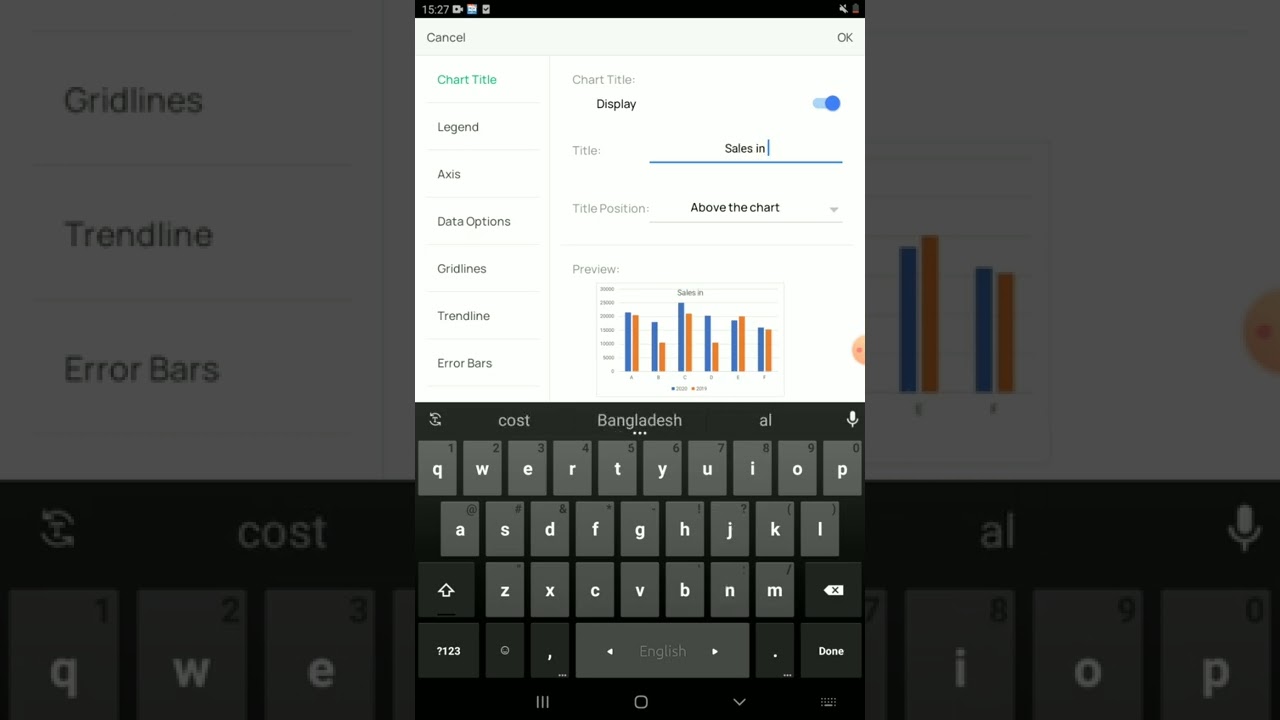 How to draw column chart in excel - YouTube