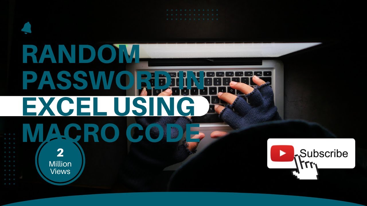 Excel Password Generator Using Calculations And Macro Vba Code Excel Hacks Youtube 3041
