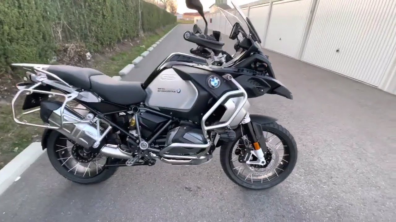 A closer look at the BMW GS1250 and enjoy the tunes of its engine. the ...