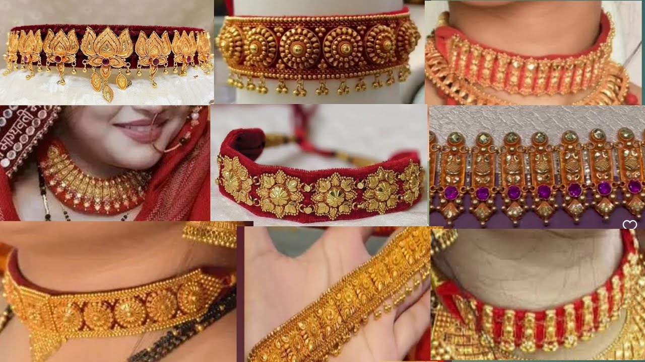 latest galoband design 2023# 24 केरेट सोने के गलूबंद की सुंदर डिज़ाइन # ...