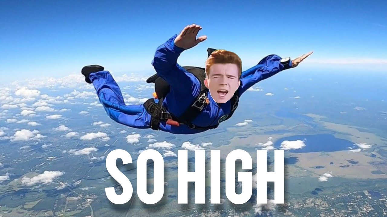 Rick Astley Goes Skydiving - YouTube