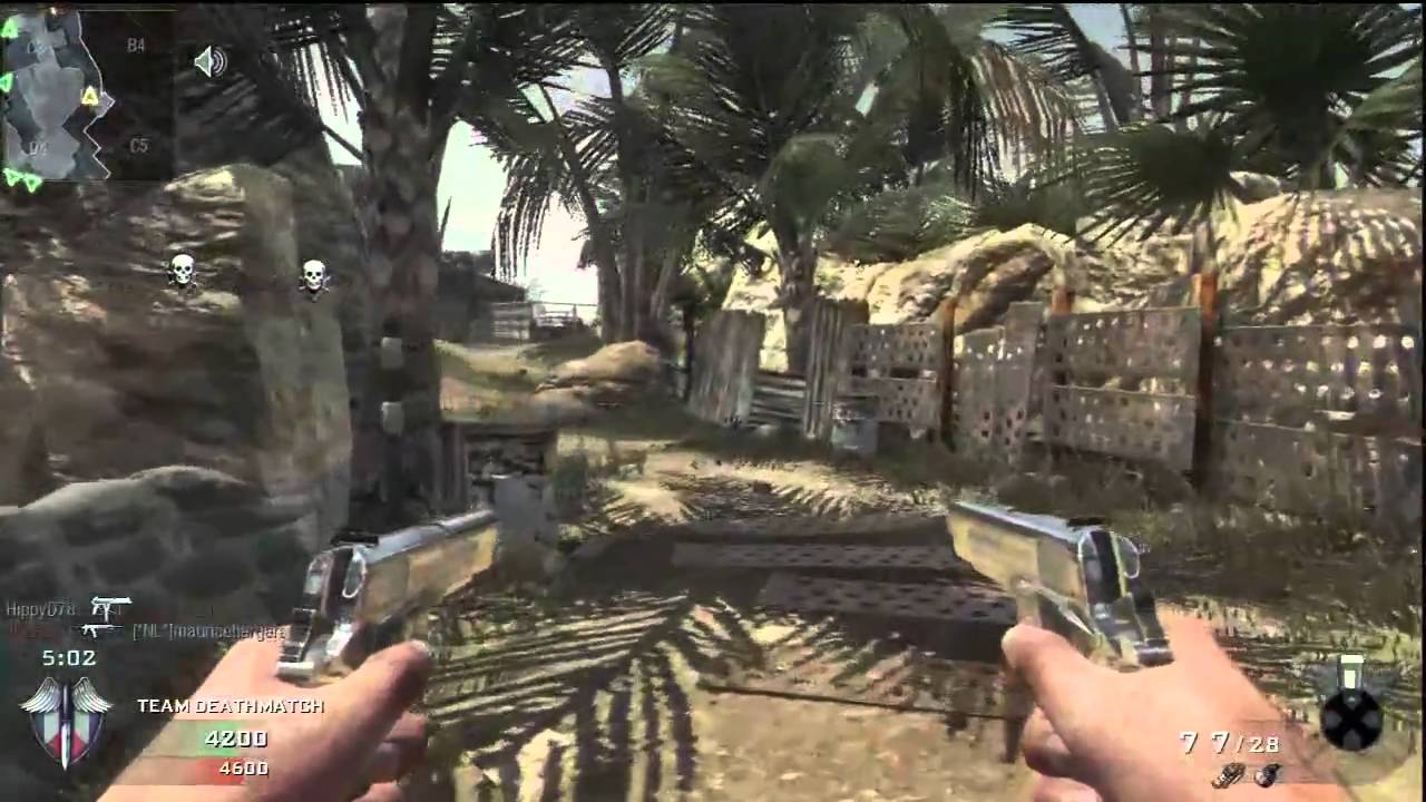 Call of Duty: Black Ops Firing Range 24-14 TDM Pistol M1911 Dual Wield ...