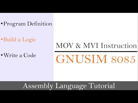 MOV and MVI Instruction in Microprocessor 8085 Programming | Assembly Language Tutorial ...