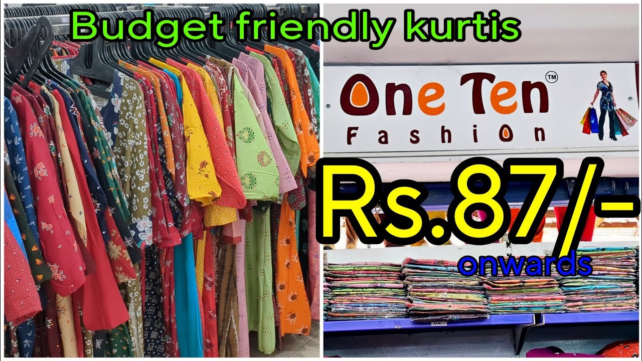 One ten fashion👌 Coimbatore Budget friendly kurtis starting Rs.87 ...