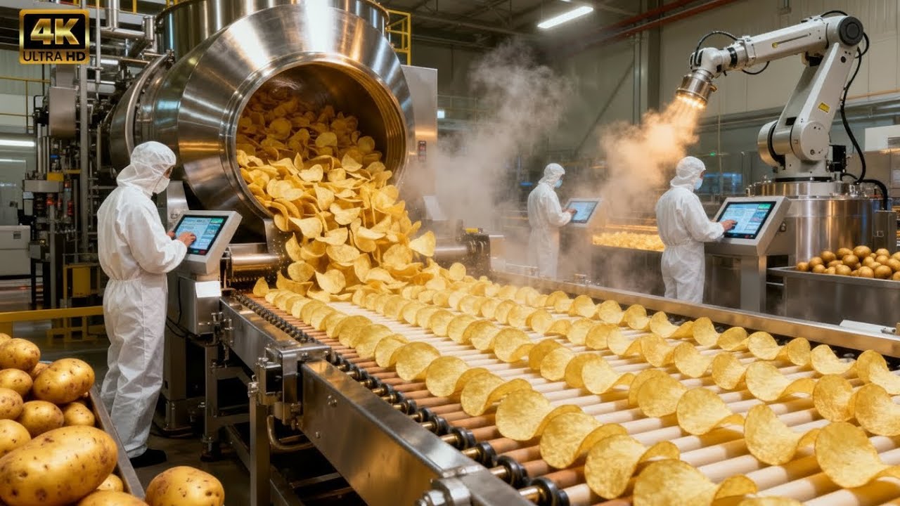 Inside a Modern Potato Chip Factory: From Whole Potatoes to Perfectly ...