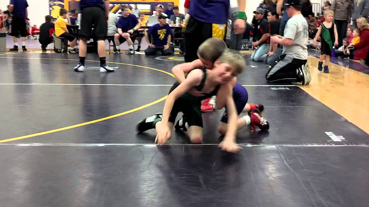 Nathan wrestling at Whitehall match 2 period 3 - YouTube