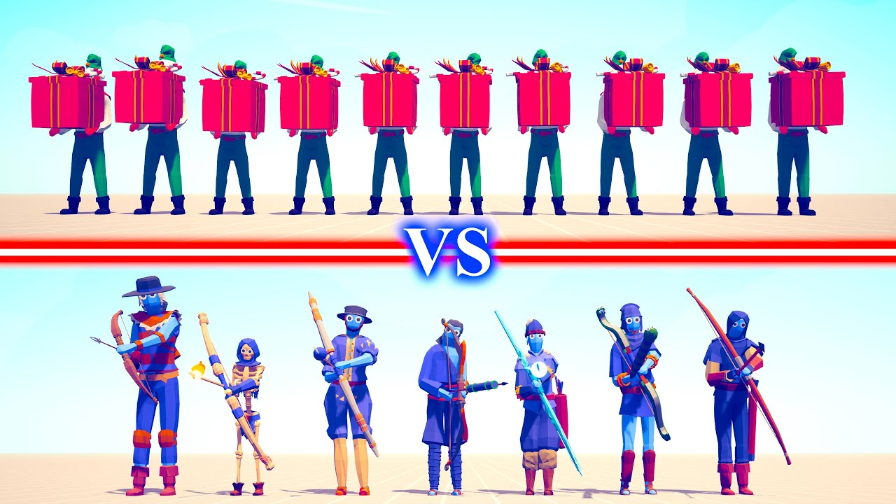 PRESENT ELF Team vs ARROW Team - Totally Accurate Battle Simulator TABS ...