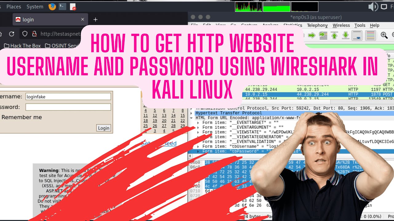 How To Get HTTP Username & Password Using WIRESHARK in KALI LINUX 2023 ...