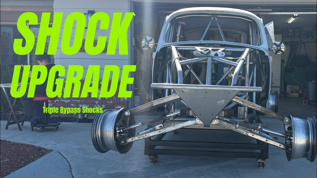 Adding Triple Bypass Shocks to the Front End - YouTube