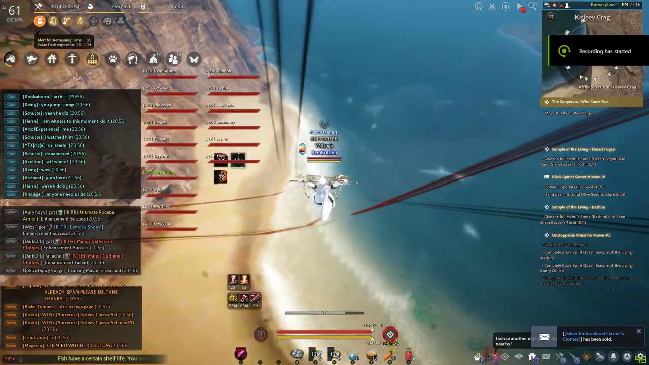 BDO - Lahn flying of a cliff, so cool! - YouTube
