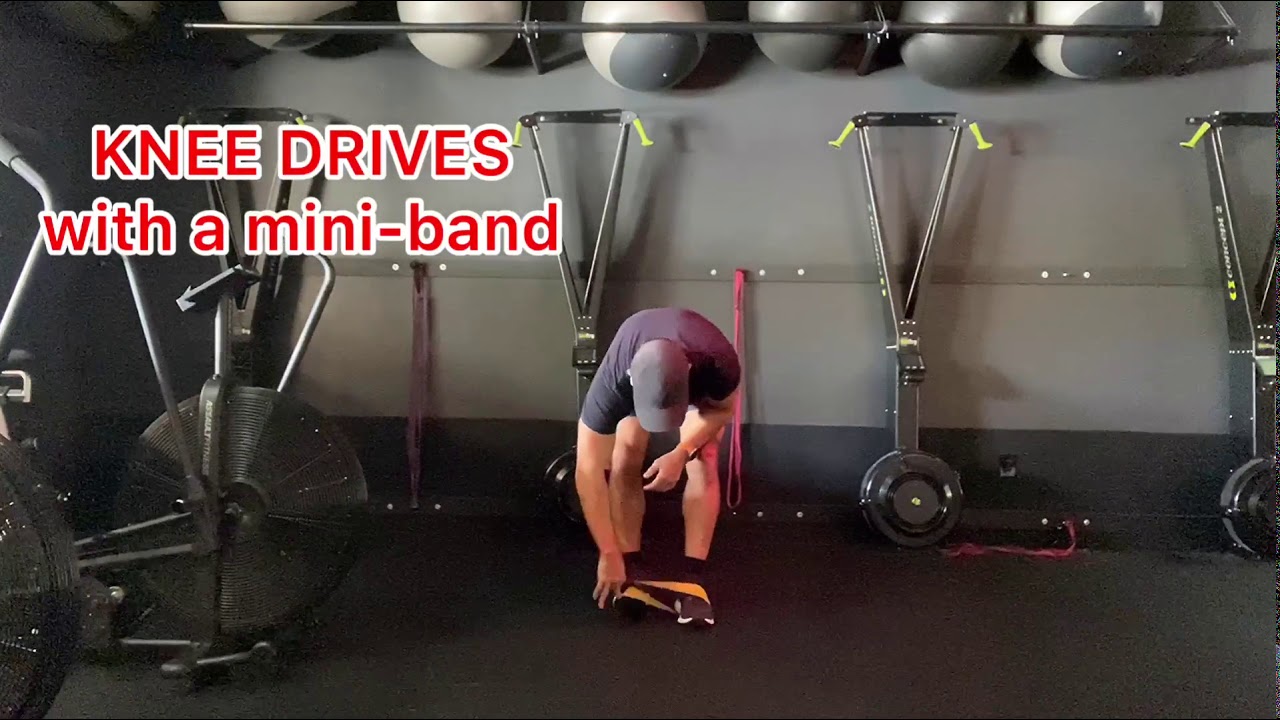 Knee Drives with a mini-band - YouTube