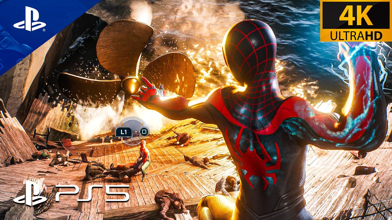 (PS5) Spider-Man & Miles Morale Meet Kraven's Army | Next-Gen ULTRA ...