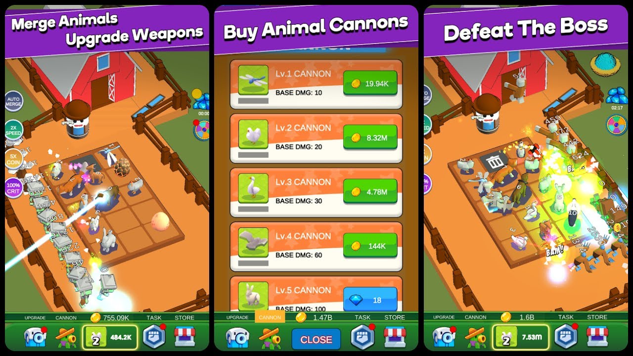 Tower Defense-Merge Animal 3D Game Android Gameplay - YouTube