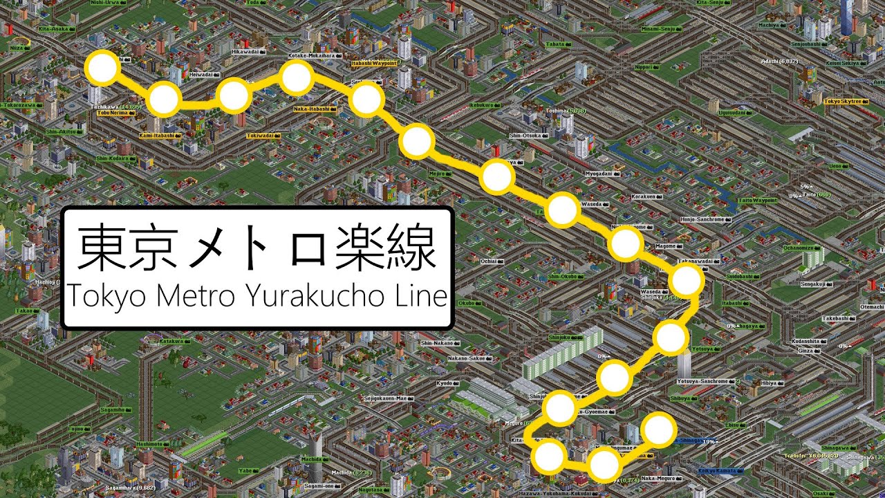 OpenTTD Tokyo Metro Yurakucho Line (JR2) - YouTube
