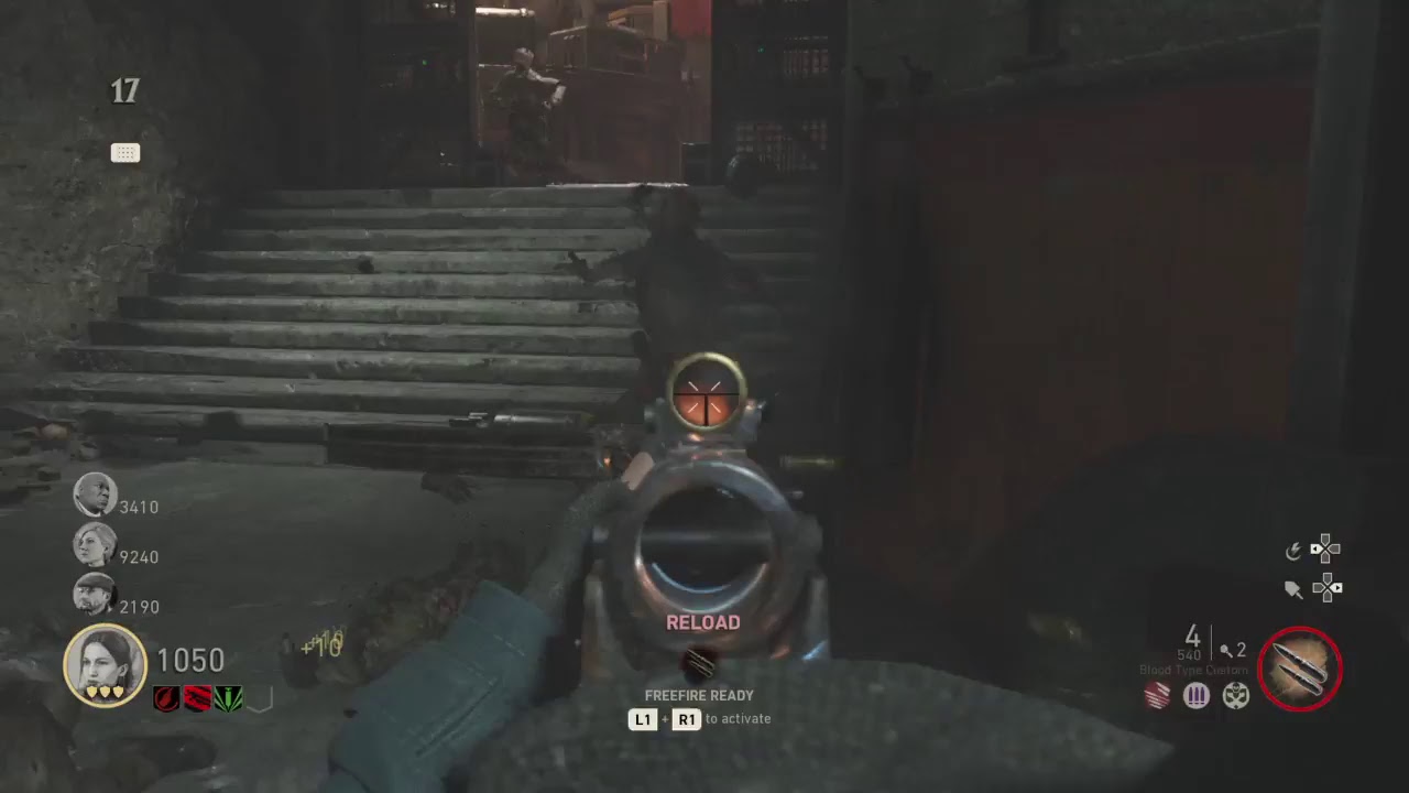 Cod WW2 Zombies Gameplay - YouTube
