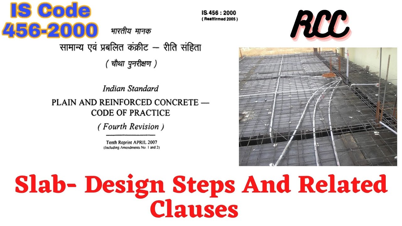 Slabs - Design Steps And Related Clauses - YouTube