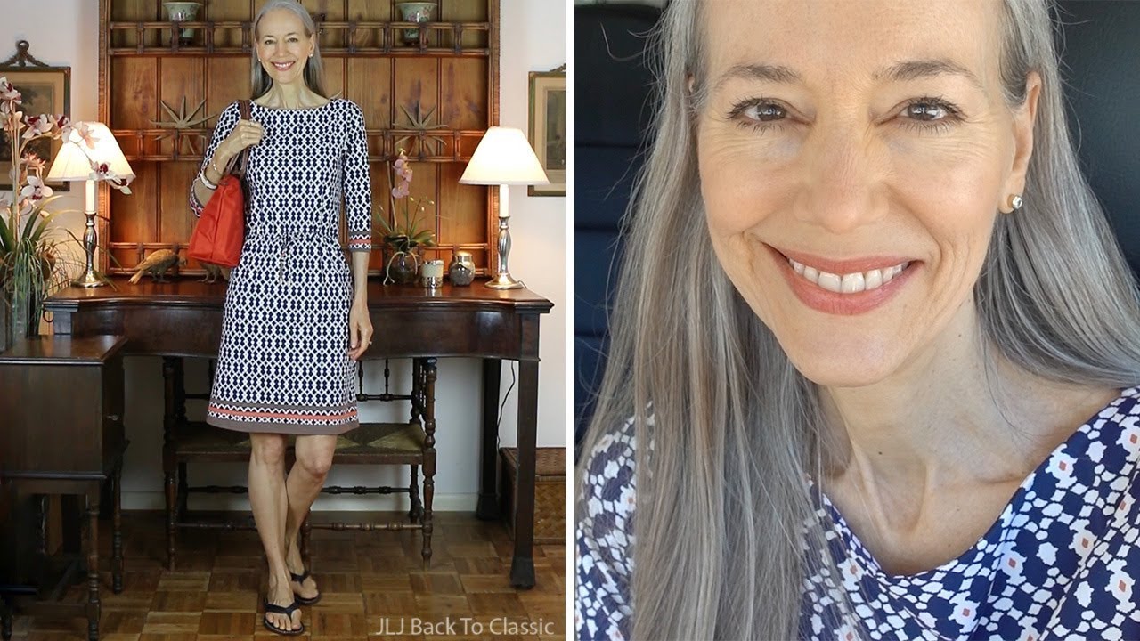 Favorite Navy & White Dress Finds; No Makeup Makeup Look / Classic ...