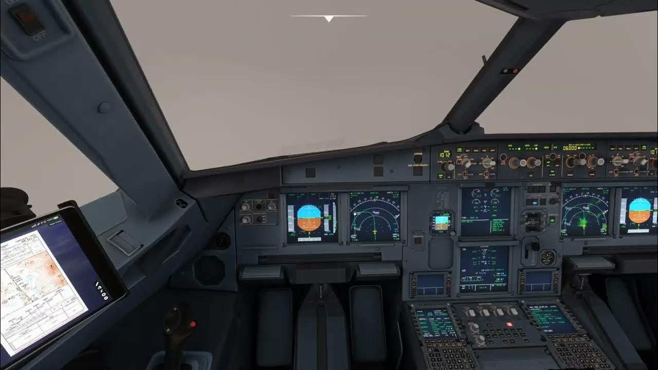 Rainy Approach Santiago Runway 35L, A320 Fenix - YouTube
