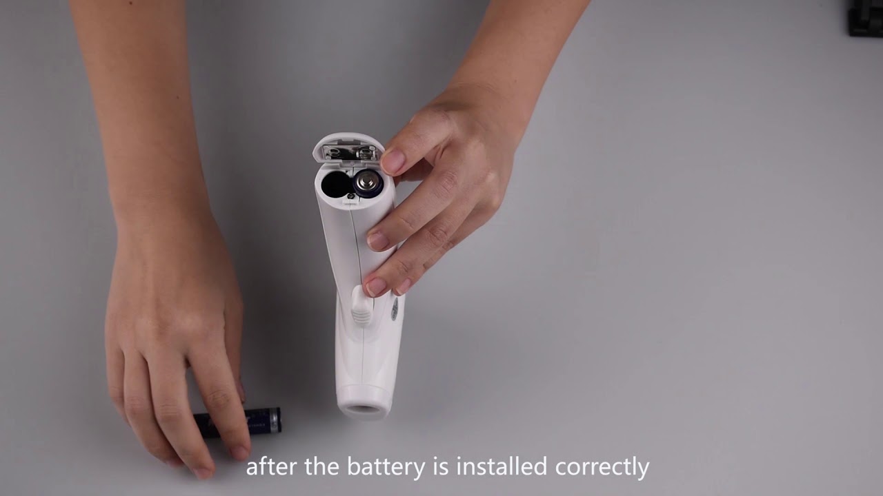 Install Batteries Correctly--Berrcom Infrared Thermometer JXB-178 - YouTube