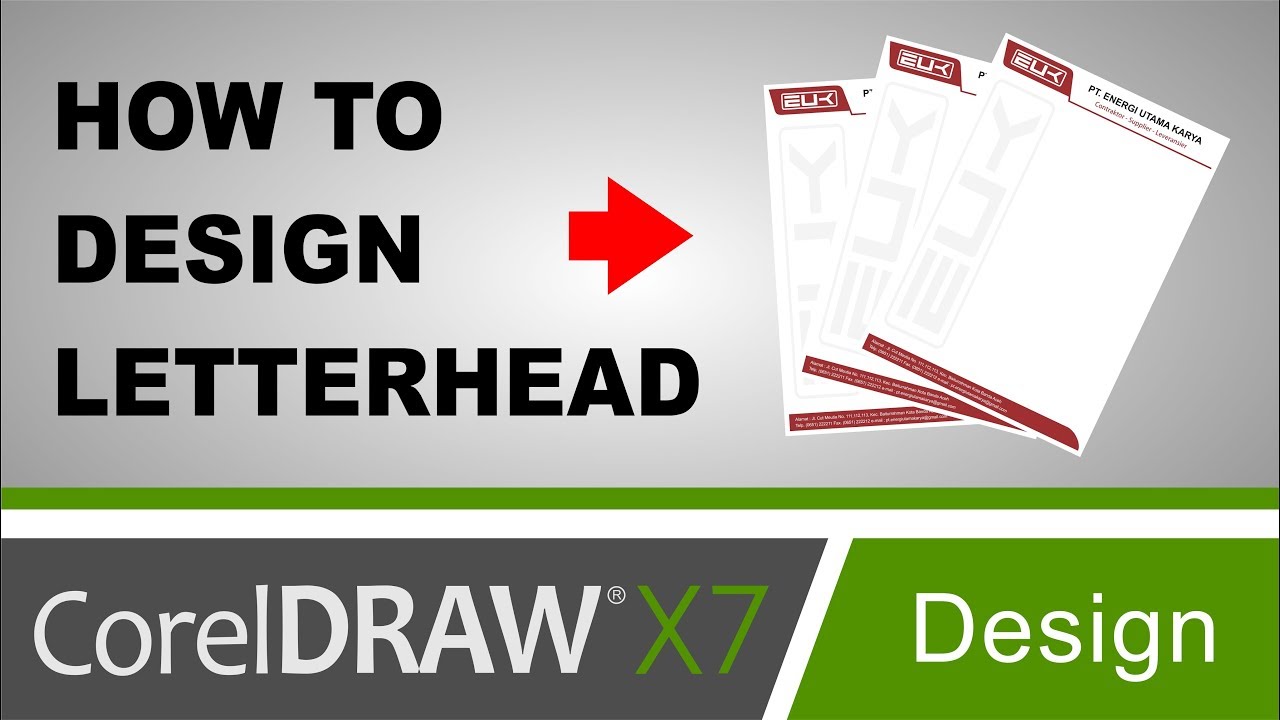 HOW TO DESIGN LETTERHEAD | CARA MEMBUAT KOP SURAT | DONYA Business ...
