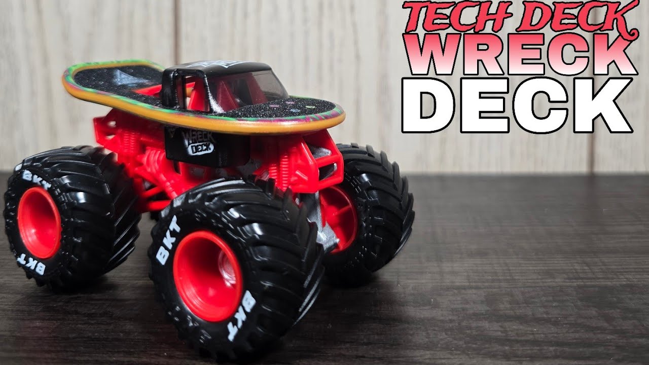 Spin Master Monster Jam Unboxing - Tech Deck Wreck Deck! - YouTube