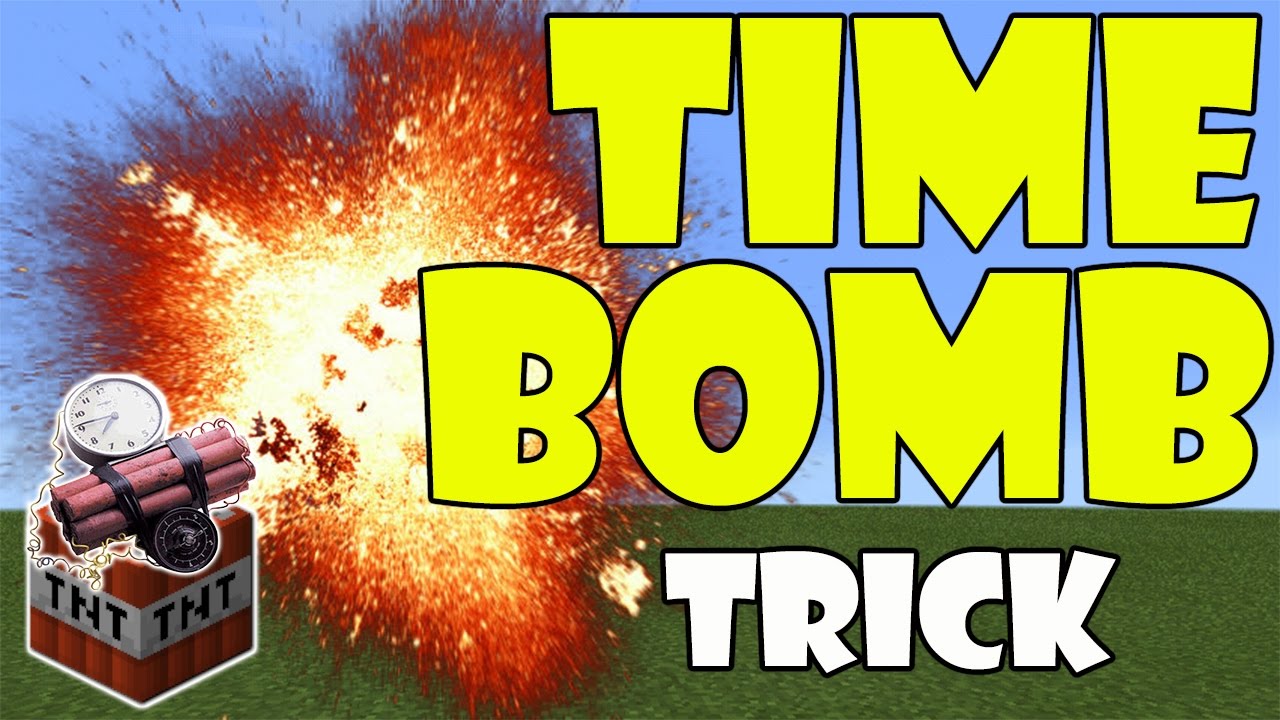 TIME BOMB TRICK | Minecraft PE (Pocket Edition) MCPE - YouTube