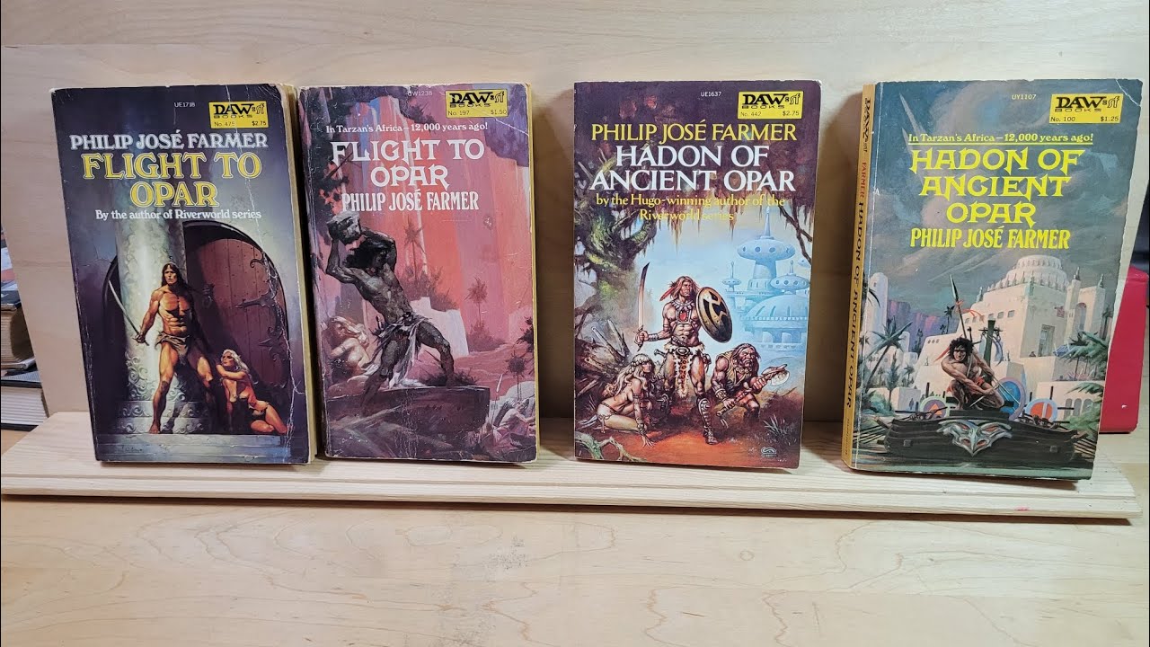 DAW books of Hadon of Ancient Opar vintage paperbacks - YouTube