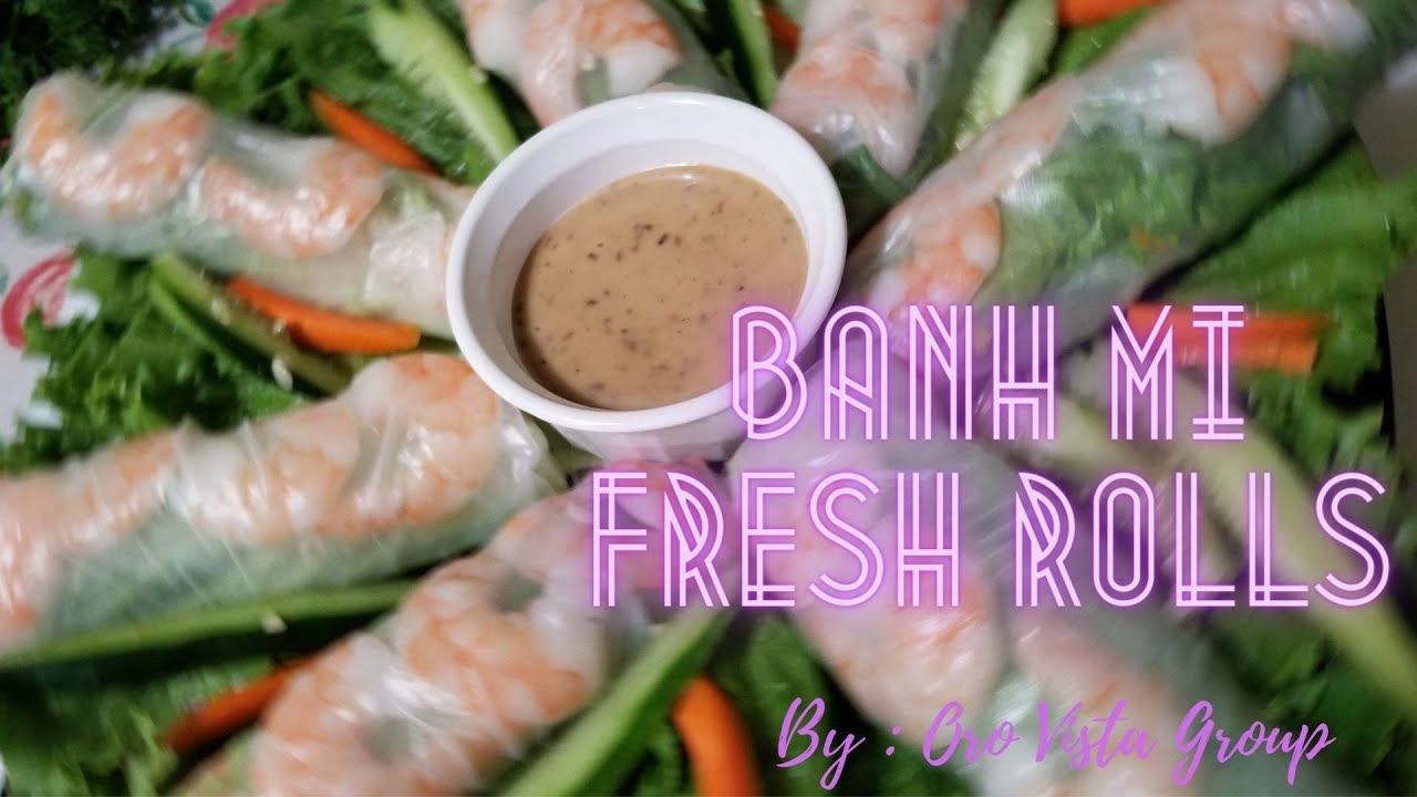 Banh Mi in fresh tapioca wrapper recipe - YouTube