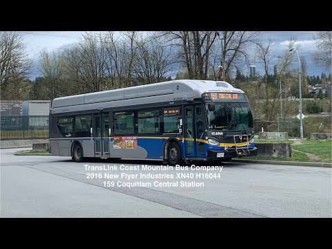 TransLink CMBC 2016 New Flyer Industries XN40 H16044 on 159 Coquitlam ...