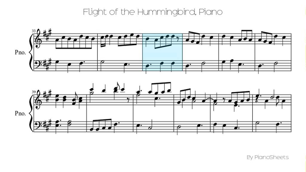 Flight of the Hummingbird [Piano Solo] - YouTube