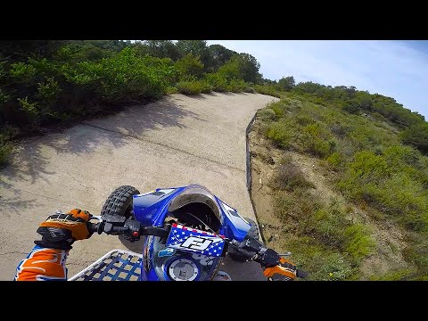 Gas Gas Wild 300 2 Stroke ATV Flying Through the Woods (RAW GOPRO ...
