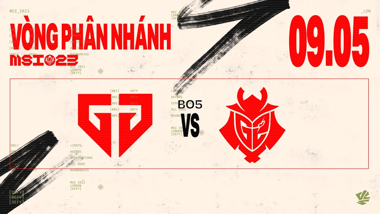 GEN vs G2 (BO5) | MSI 2023 - VÒNG PHÂN NHÁNH | 09.05.2023 - YouTube